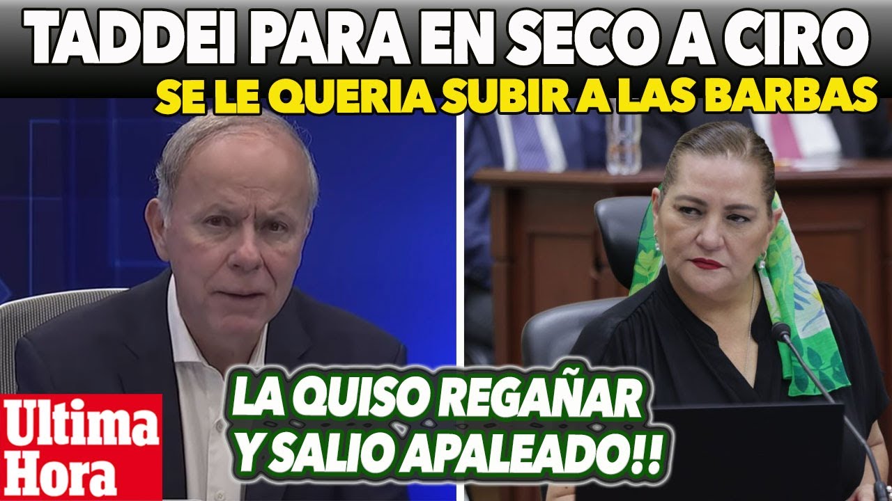 TU NO ME VAS A DECIR COMO HACER MI TRABAJO!! Taddei para en seco a Ciro ...