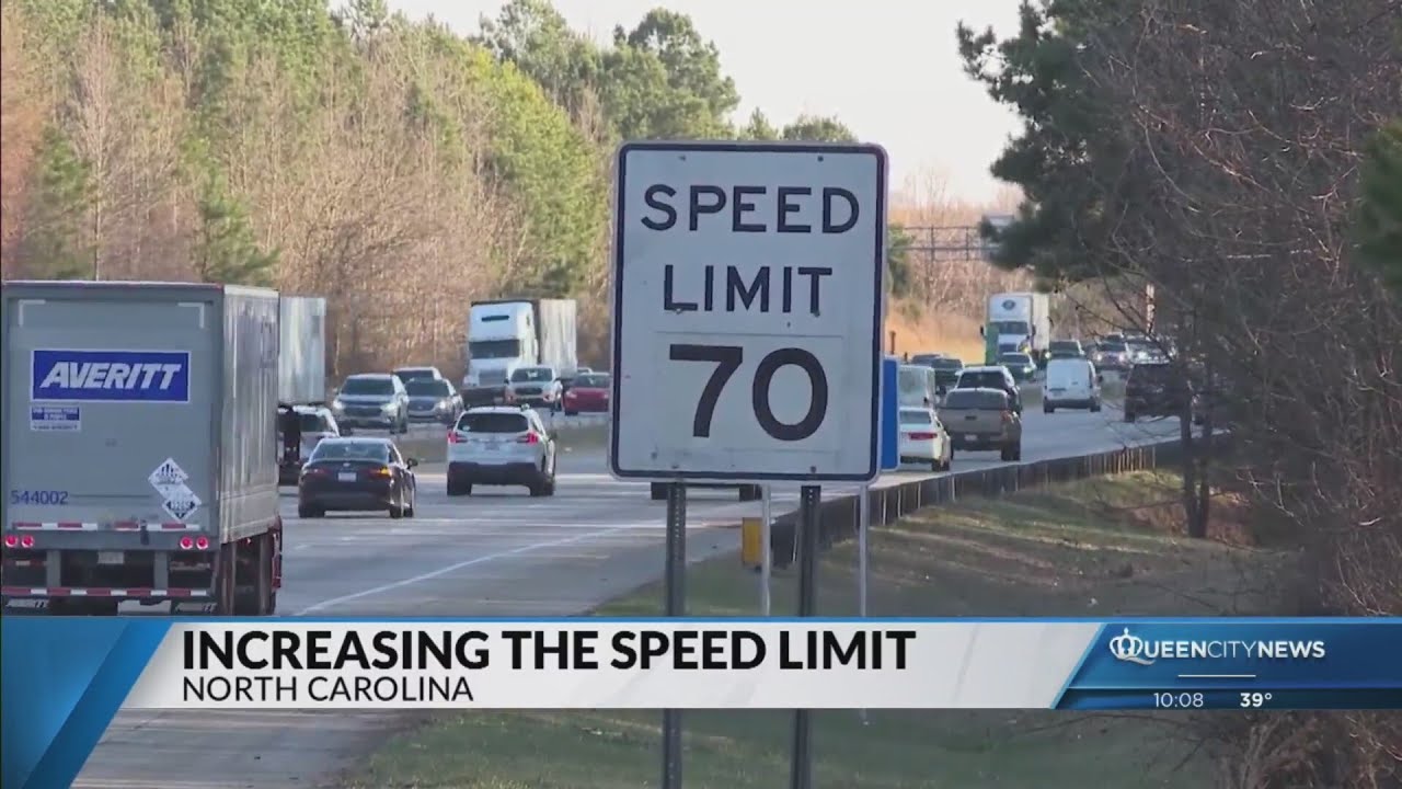 NC lawmakers consider raising max speed limit on interstates - YouTube