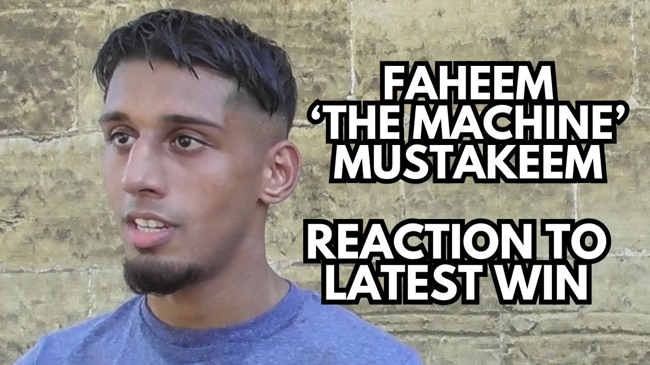 FAHEEM 'The Machine' MUSTAKEEM reacts to going 3-0 as a pro, latest win ...