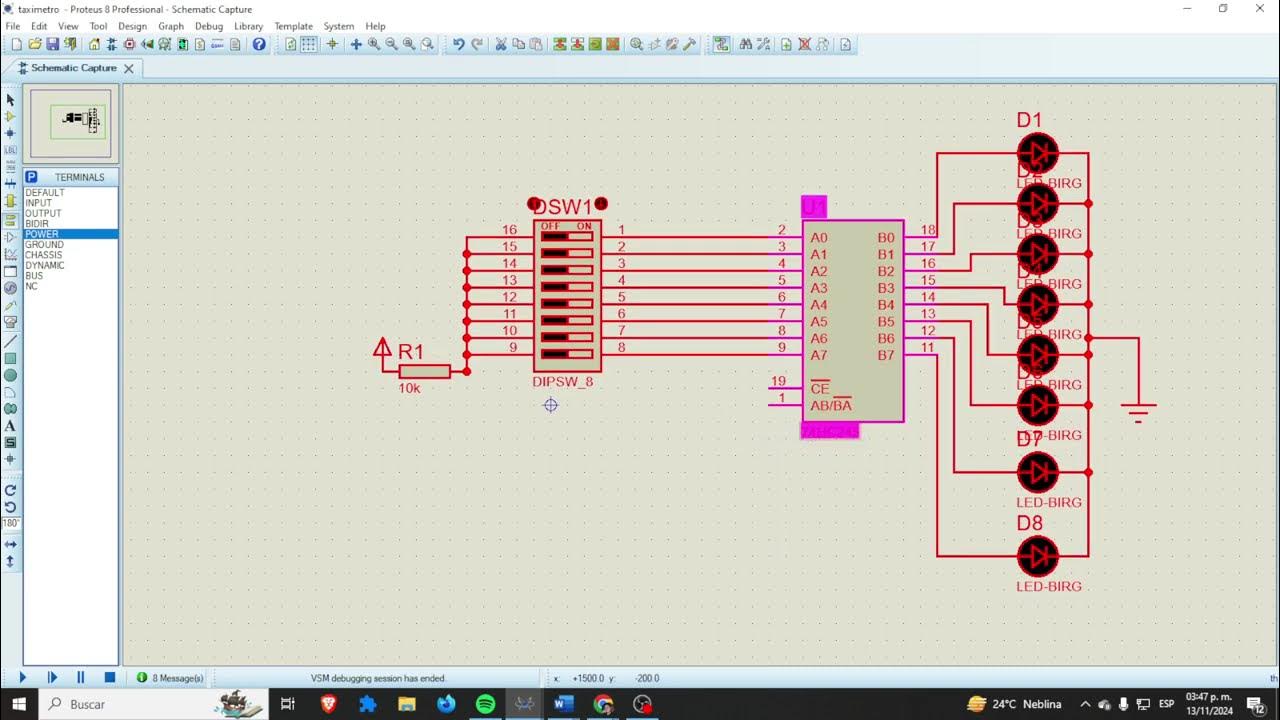 74HC245 funcionamiento - YouTube