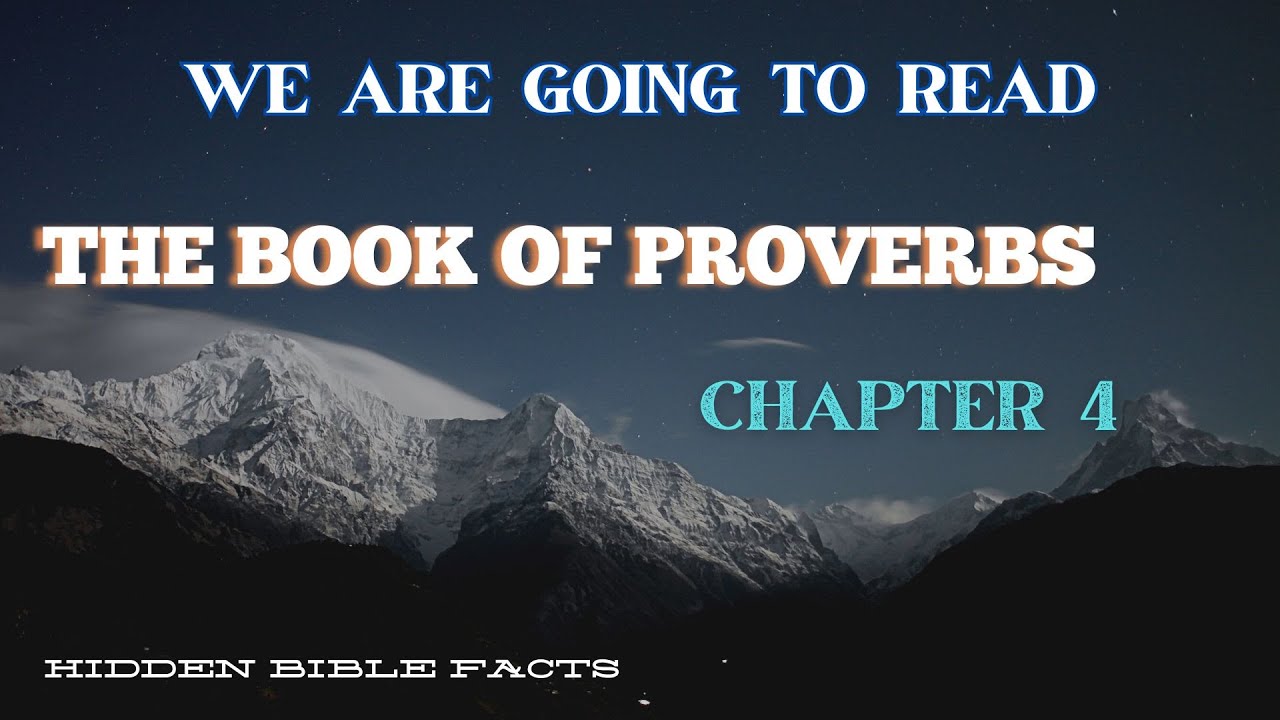 PROVERBS 4| AUDIO BIBLE | BIBLE VERSE | ENGLISH | PROMISE VERSE - YouTube
