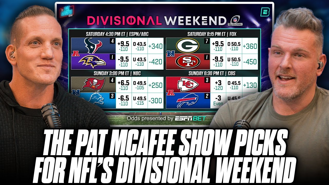 The Pat McAfee Show's Picks For Divisional Weekend (NFL Playoffs Week 2 ...