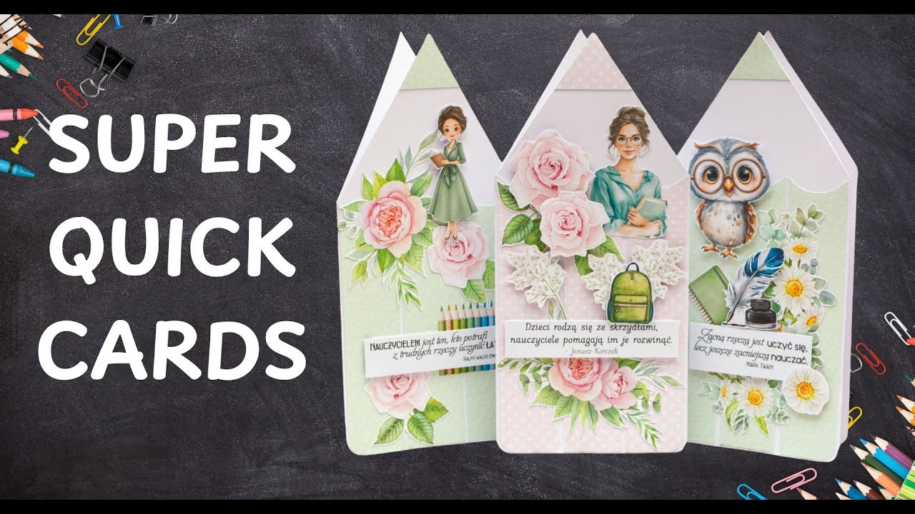 Pencil Shaped Card for Teacher’s Day ️ | No Dies Needed | Quick & Easy ...