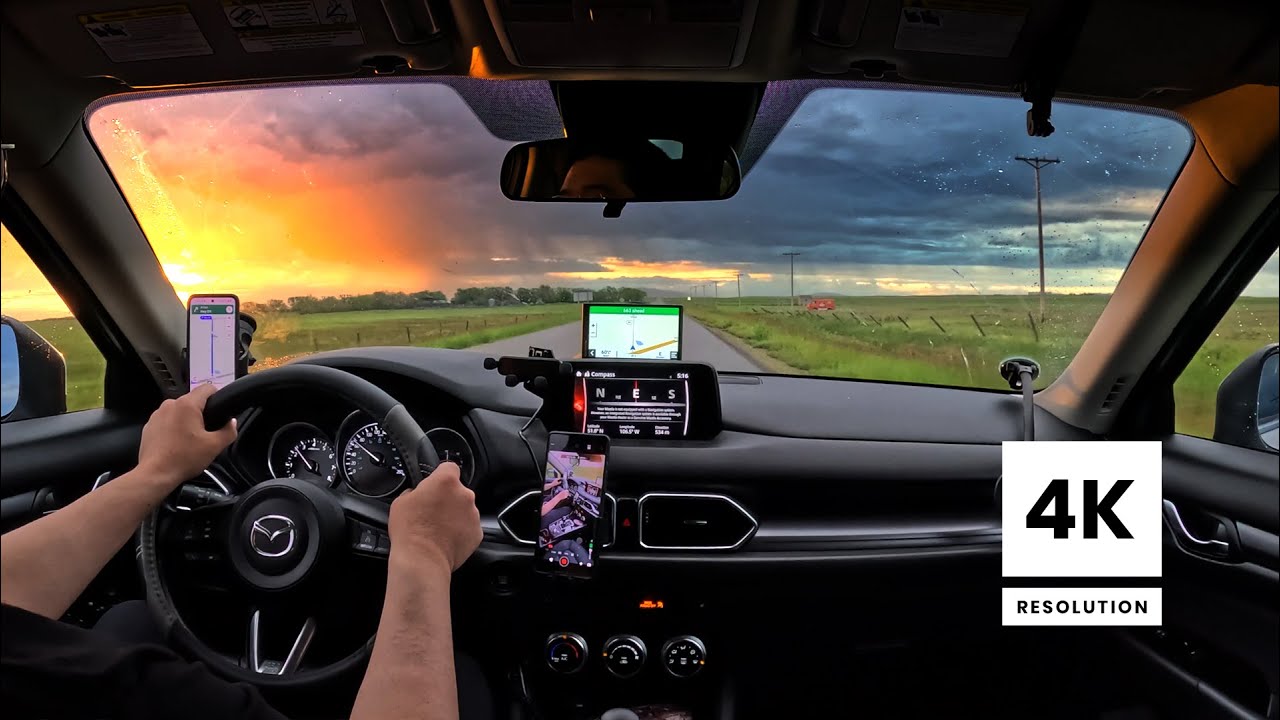 [4K]Relaxing Drive in Saskatchewan, Canada - Early Morning on a Rainy ...