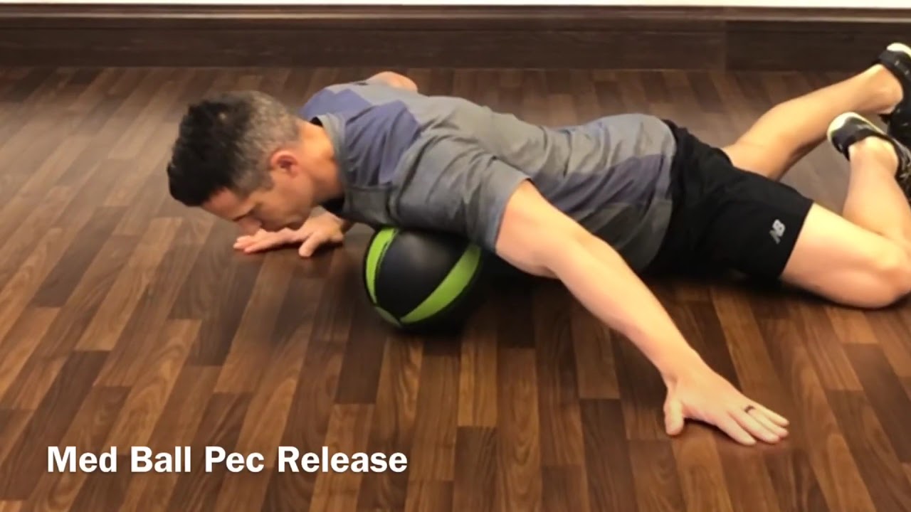 Med Ball Pec Release - YouTube
