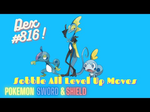 Pokemon Sword and Shield | Sobble All Level Up Moves and Evolution ...