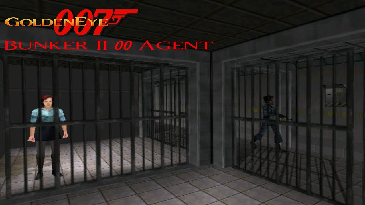 GoldenEye 007 N64 - Bunker II - 00 Agent Tutorial #9 - YouTube