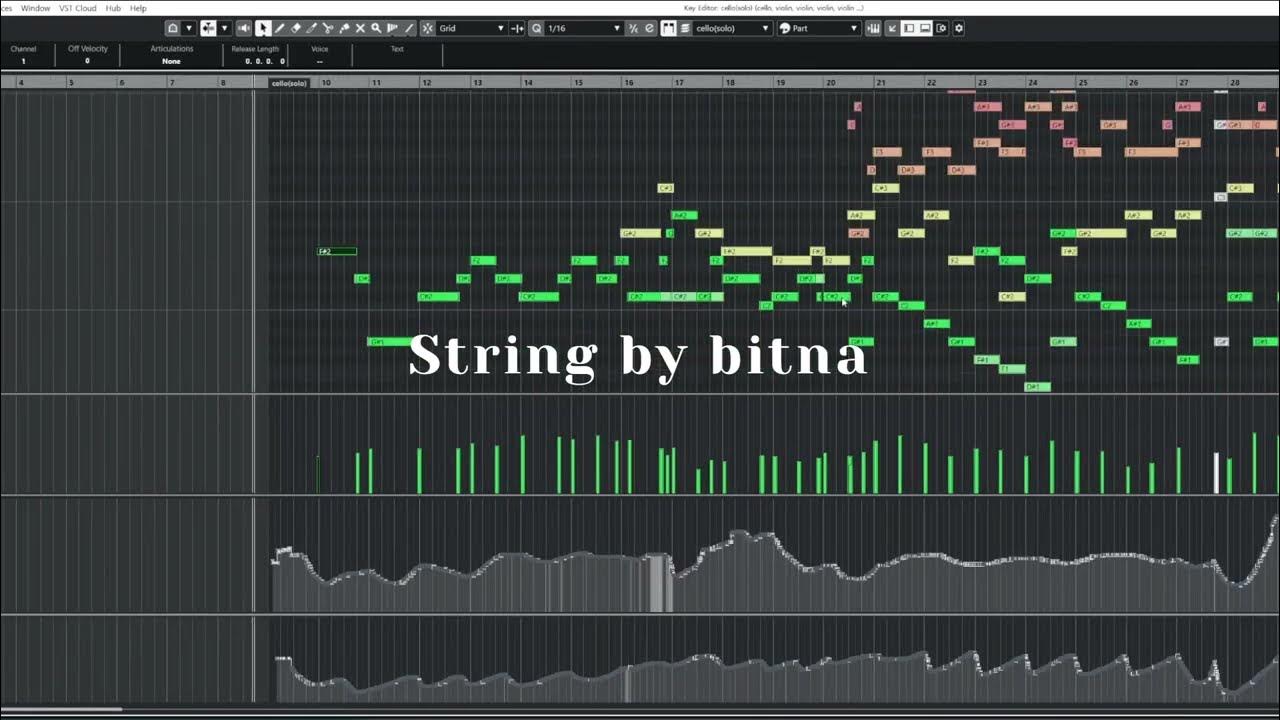 은혜 MR / 스트링 편곡 / Grace Inst / Cubase String arrangement - YouTube