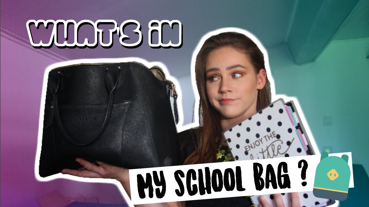 BACK TO SCHOOL ] • What's in my school bag ? 🎒 - YouTube