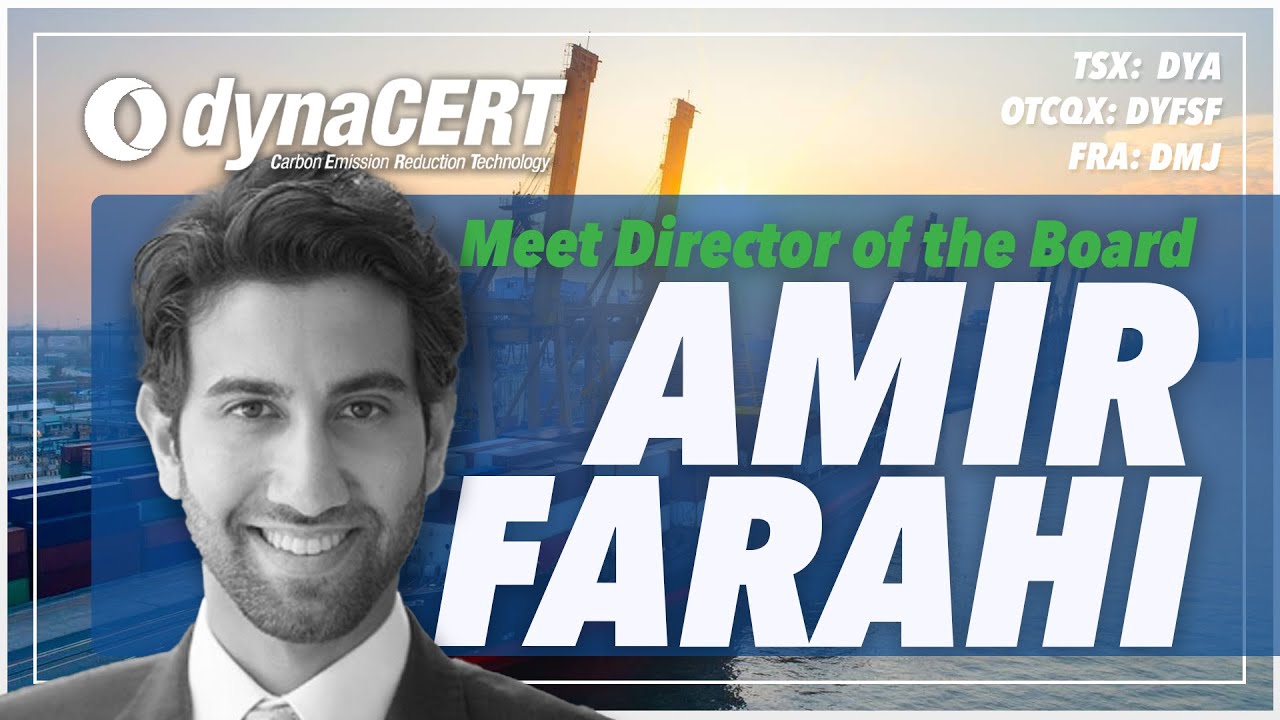 DynaCERT; Meet Director of the Board Amir Farahi - YouTube
