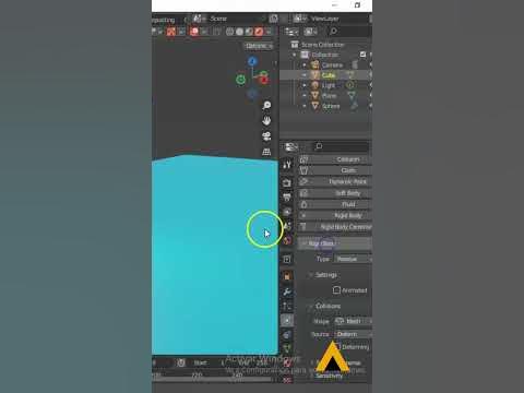 ¿Cómo darle gravedad a objetos en Blender? - YouTube