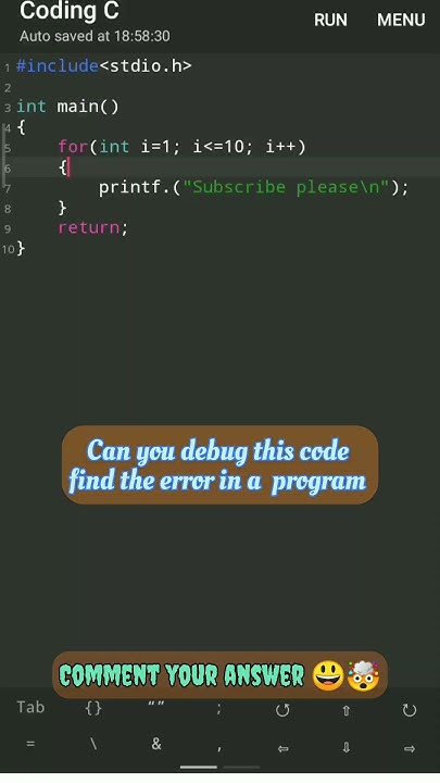 Debug This Code And Comment 🙄 Coding Shortsfeed Shorts Debugging Cprogramming Youtube
