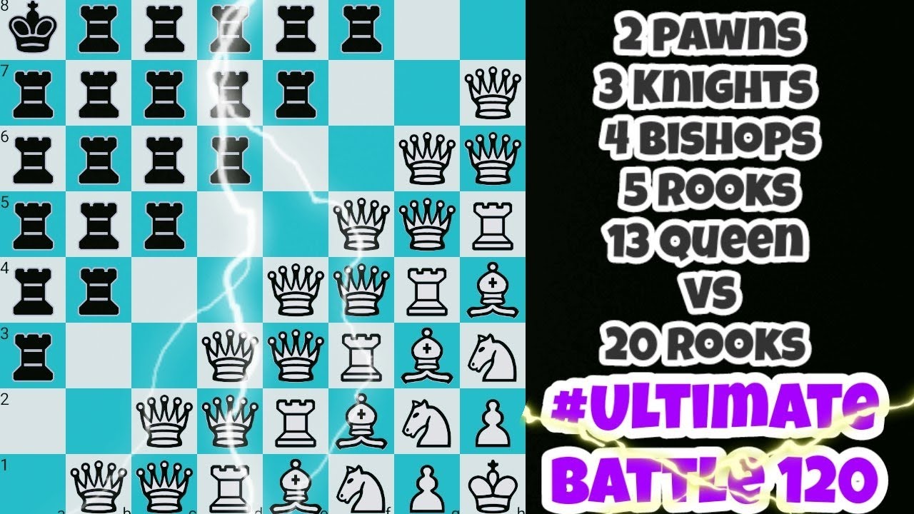 # Ultimate Battle 120 | 2 Pawns & 3 Knights & 4 Bishops & 5 Rooks & 13 ...