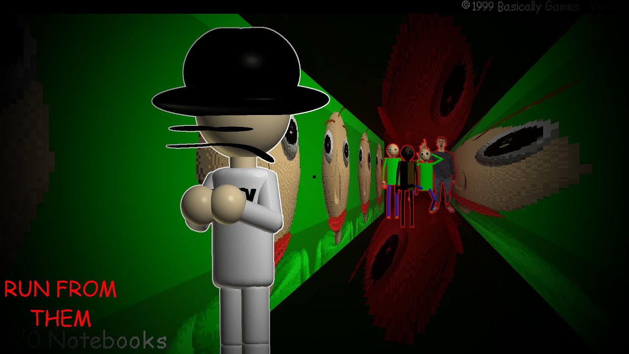 RUN FROM THEM! (Baldi's Basics) - YouTube