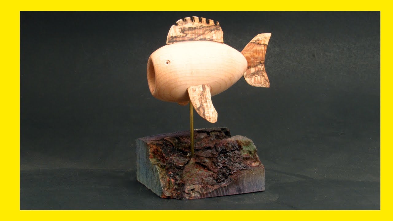 Wood Turn a Whimsical Fish Using the “Lost Wood” Process - YouTube