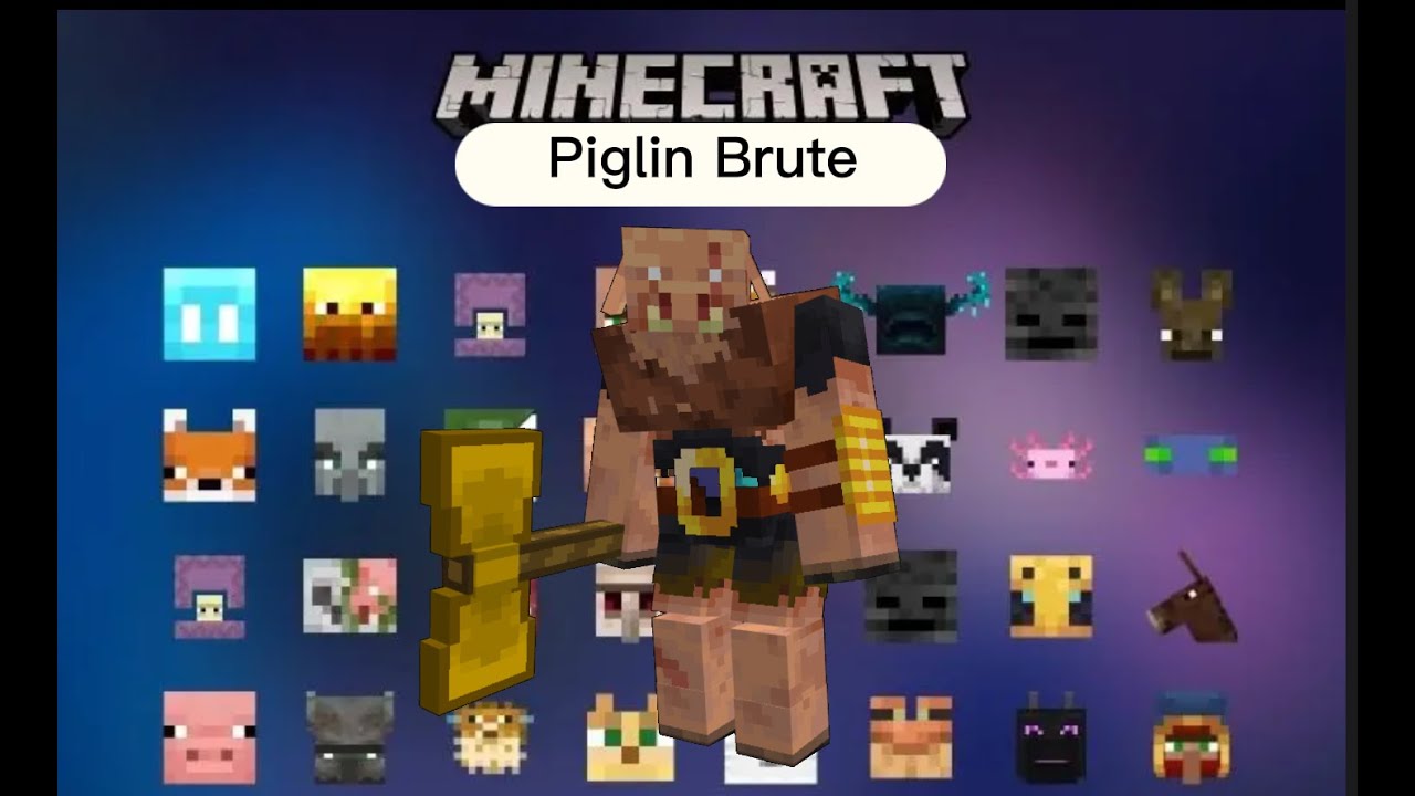 Mutant piglin brute vs All mutant mobs - YouTube
