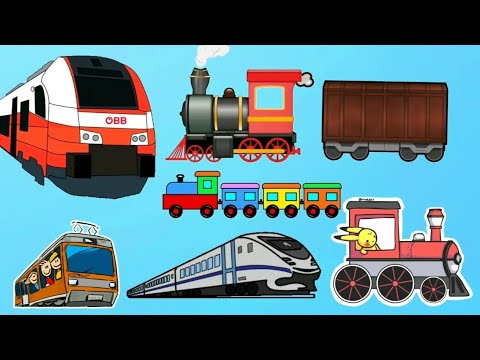 Types Of Trains | Different Types Of Trains For Children | Preschool ...