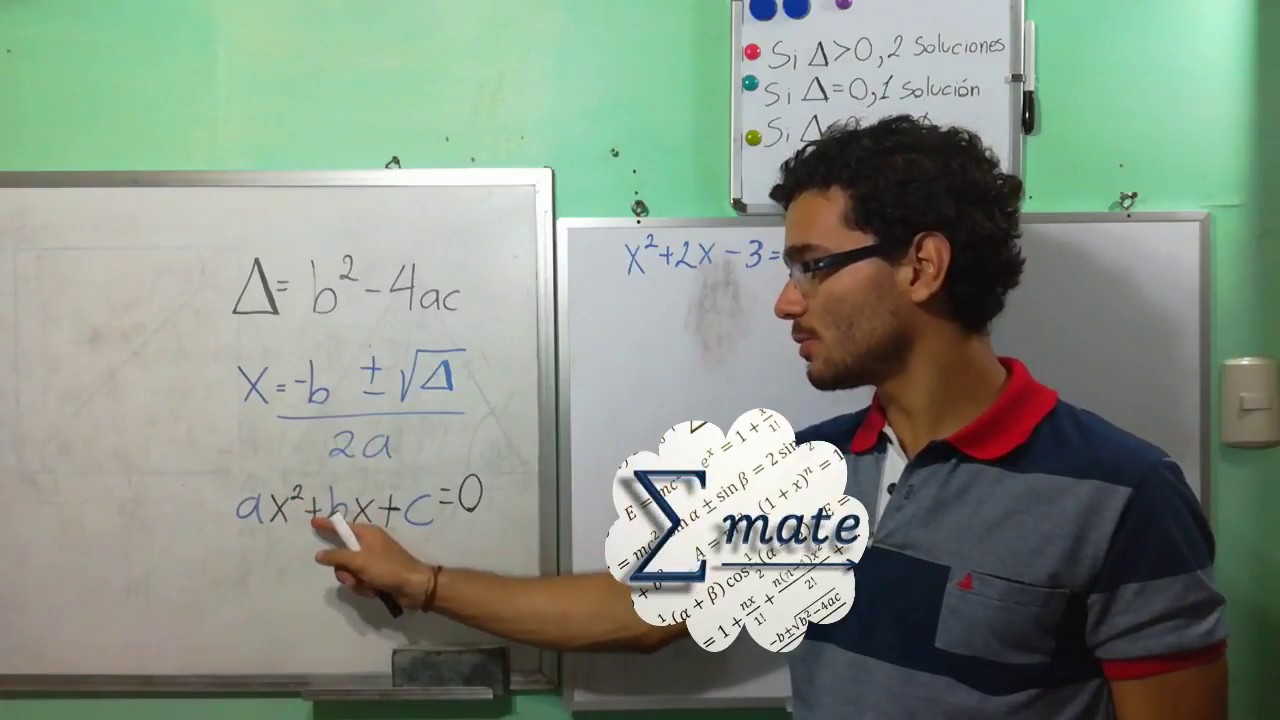 Ecuaciones cuadráticas, discriminante, fórmula general. - YouTube
