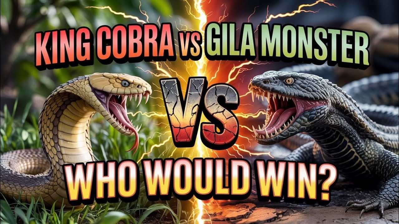 King Cobra vs Gila Monster: Who Would Win?#KingCobra#GilaMonster# ...