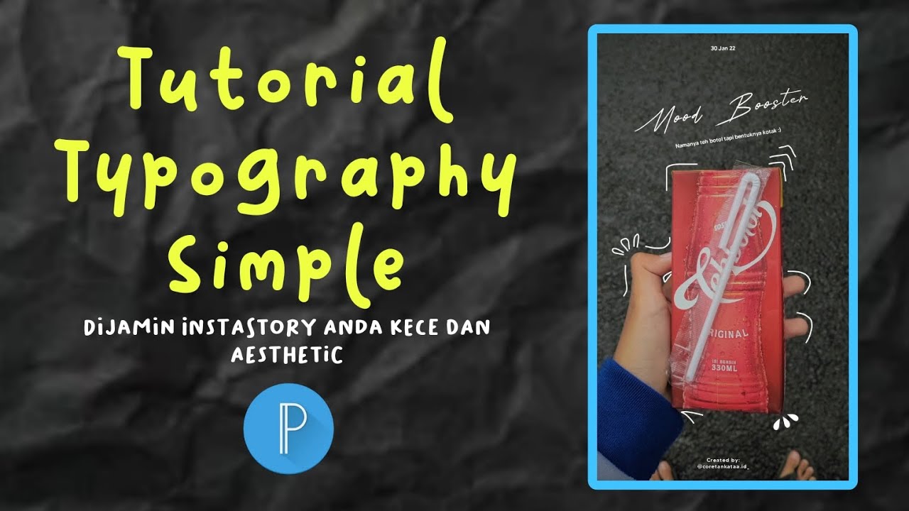TUTORIAL TYPOGRAPHY SIMPLE. Cocok buat pemula! - YouTube