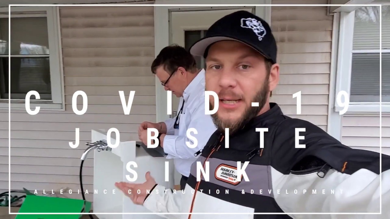 How to put together a jobsite sink for Covid-19!!! Keeping our workers ...