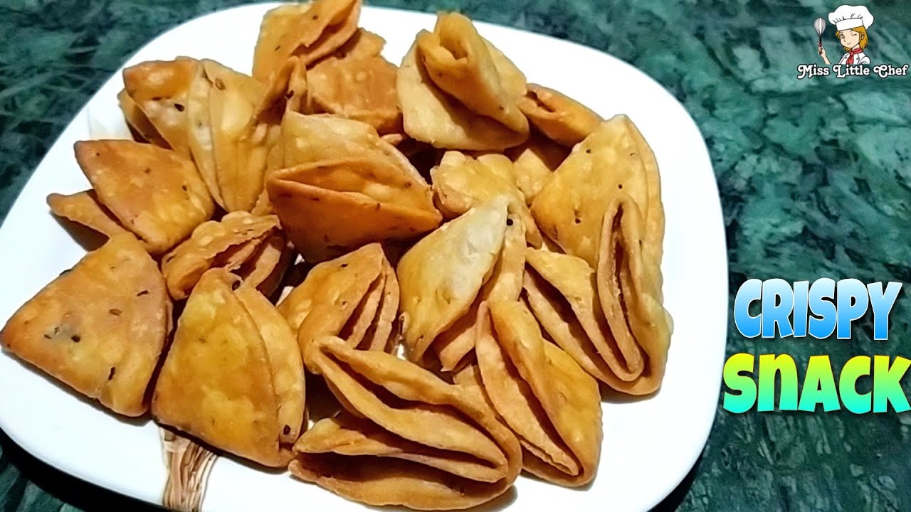 Crispy Tea time snack || Crispy Triangles || Easy 'n' quick recipe with ...