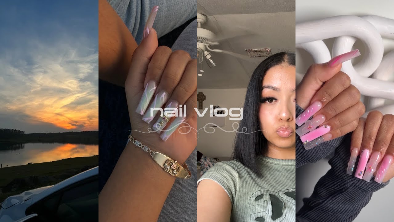 Nail Vlog Come Get My Nails Done Wus Youtube
