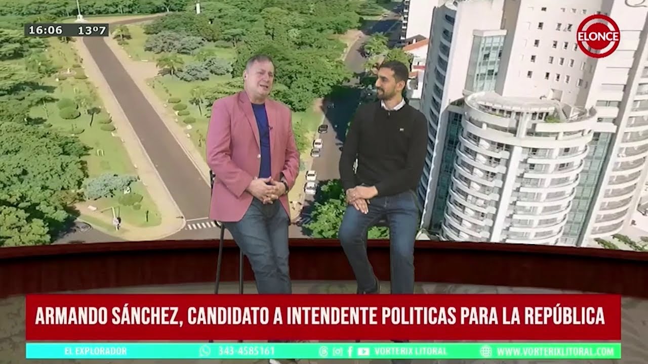 Armando Sánchez en el explorador luego del Debate de Candidatos a ...