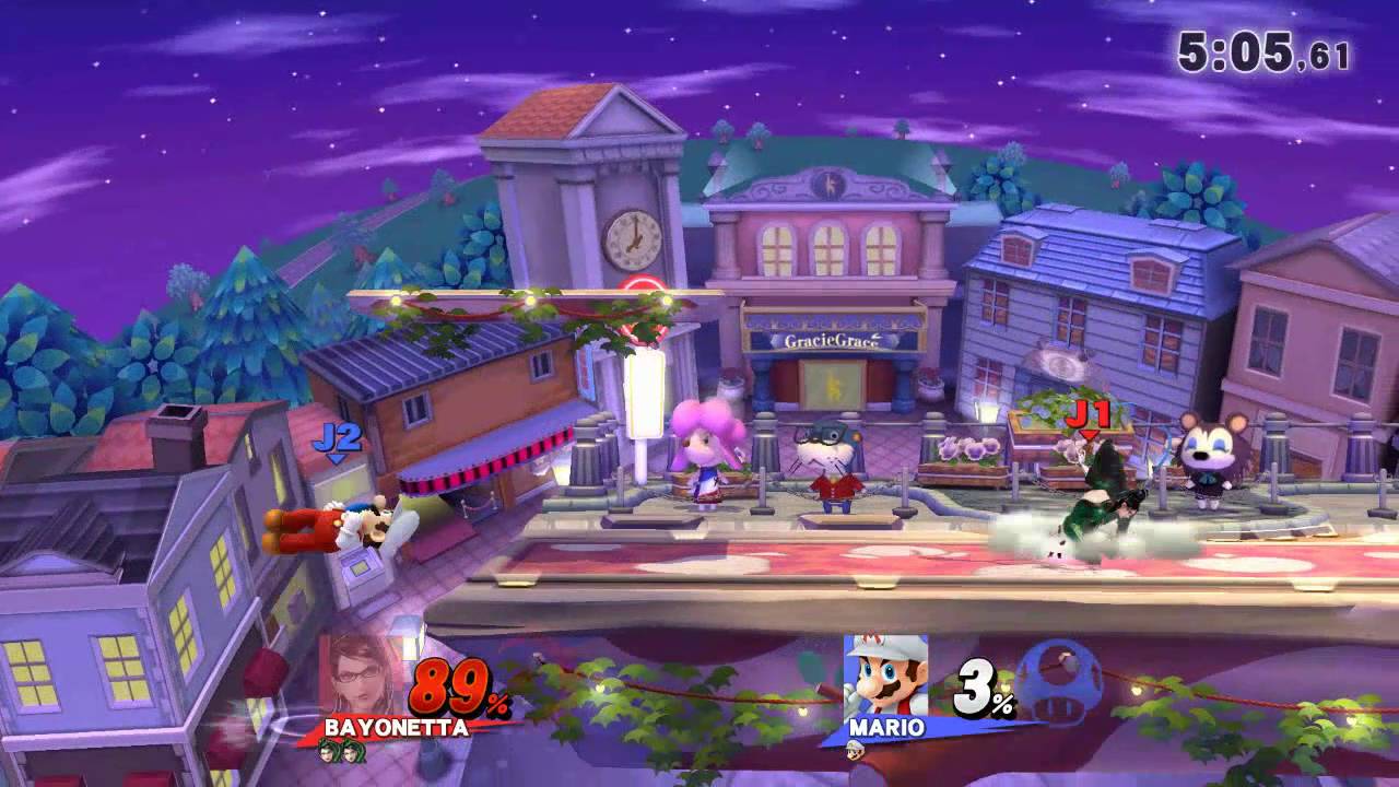 SSB4 Wii U With Friends Bayonetta vs Mario - YouTube