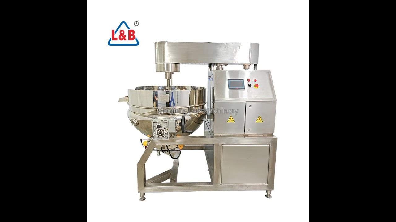 500 liter stainless steel jacket kettle planetary mixer - YouTube