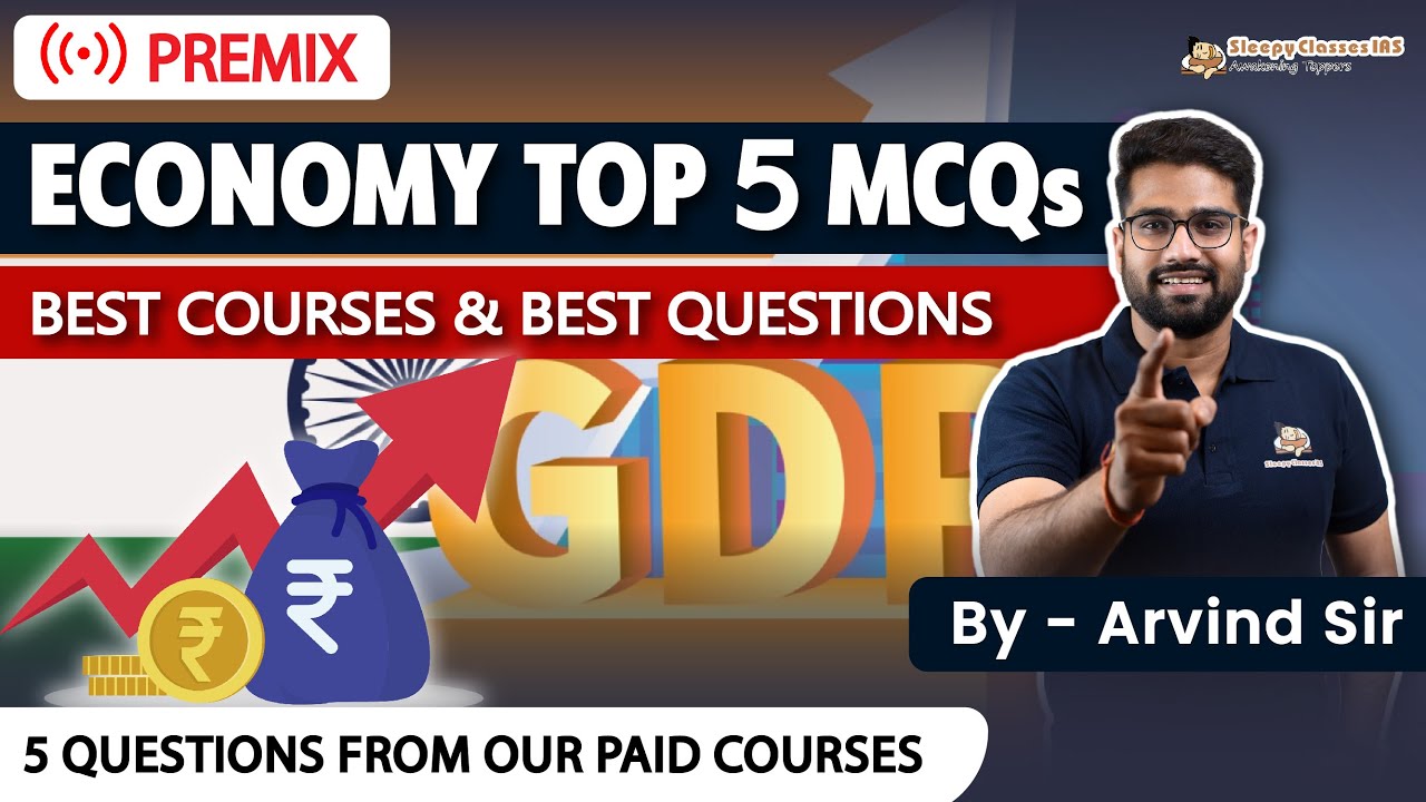 5 MCQs from Our Paid Courses | Economy for UPSC | Pre-Mix Live - YouTube