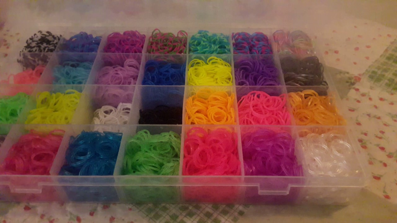 Rainbow loom//Rubber band collection - YouTube