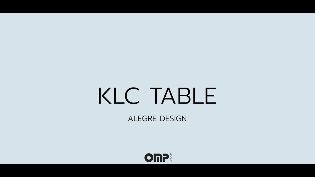 KLC table: the new multipurpose high-stacking table - YouTube