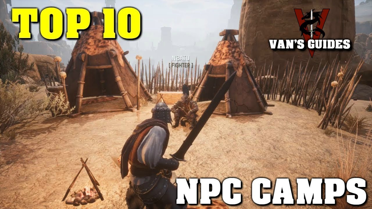 Conan Exiles: My Top 10 NPC CAMPS for Tier 3/4 Thralls - YouTube