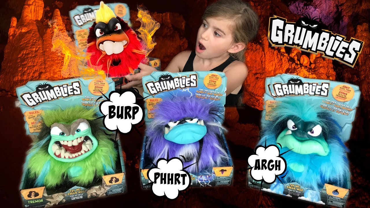 GRUMBLIES! *NEW* INTERACTIVE PET MONSTER TOY FOR KIDS | FULL SET ...