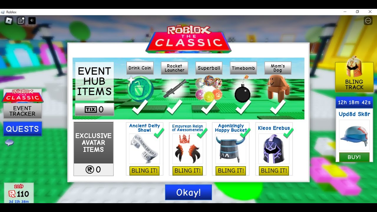 I got all the items from the Roblox Classic Event! 😃 - YouTube