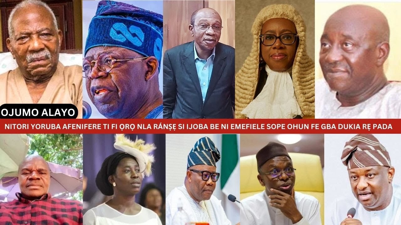 NITORI YORUBA AFENIFERE TI FI ỌRỌ NLA RÁNṢẸ SI IJOBA BE NI EMEFIELE ...