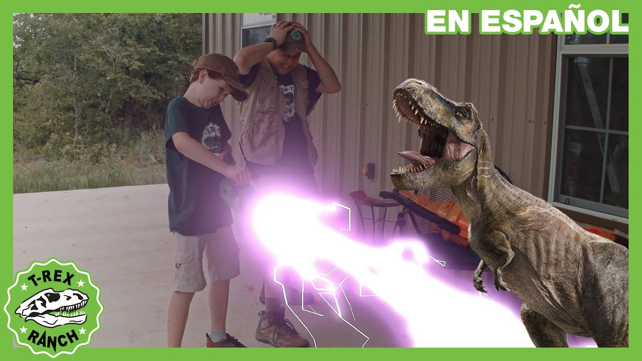 El laser magico en el Parque T-Rex 🪄🦖| Videos de dinosaurios y juguetes ...