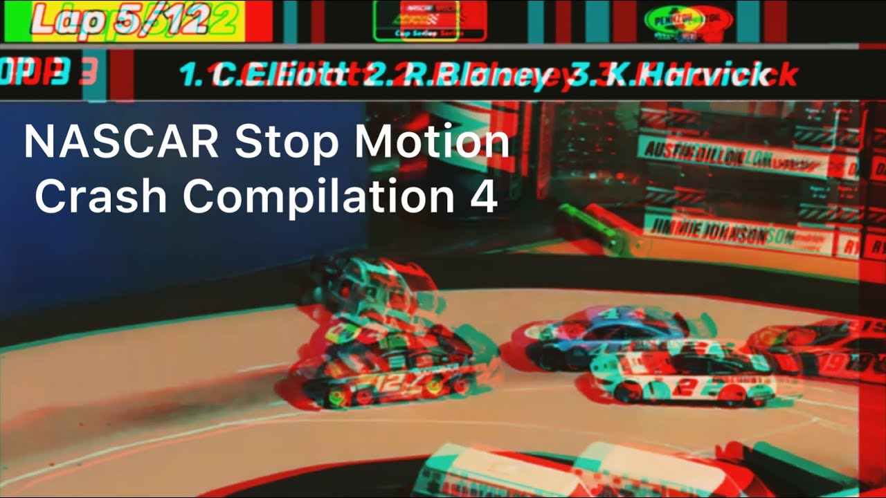 NASCAR Stop Motion Crash Compilation 4 - YouTube