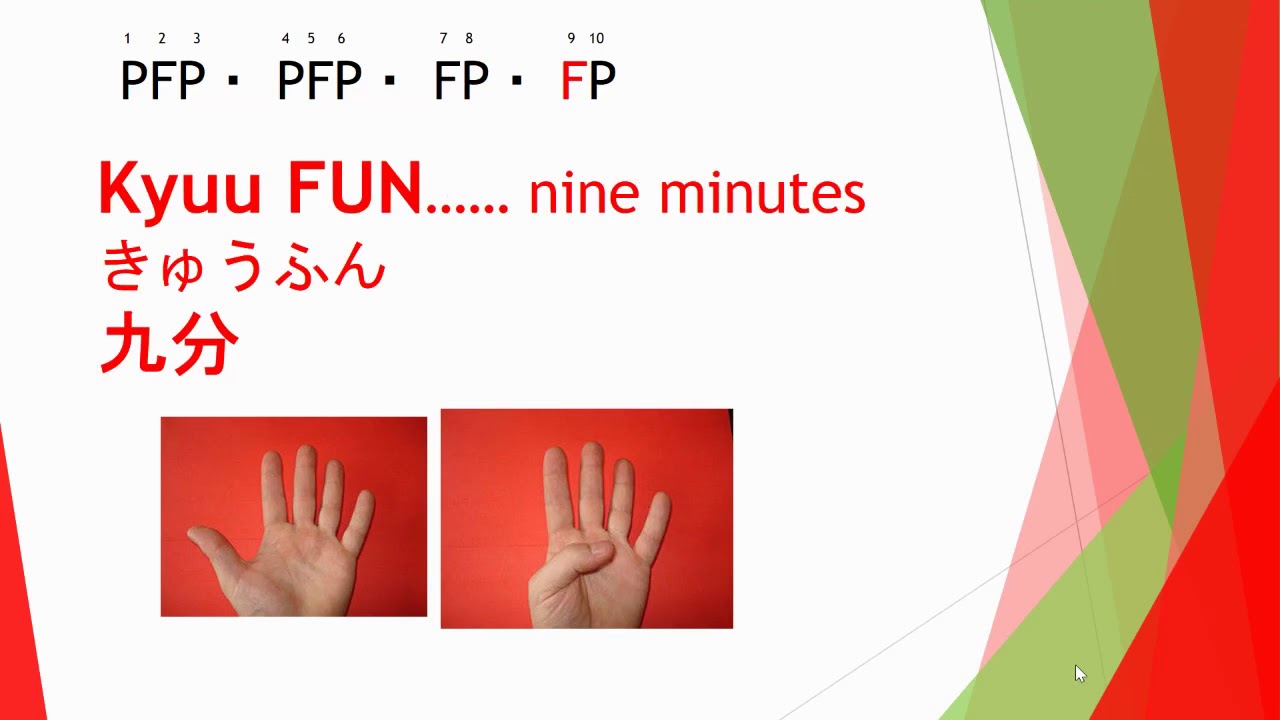 Counting the minutes in Japanese acronym and song! - YouTube