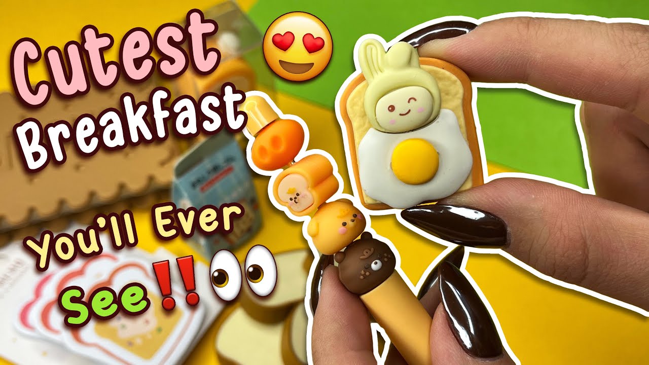 ♡ASMR♡Adorable Toast Erasers: The Cutest Way to Clean Up! #asmr # ...