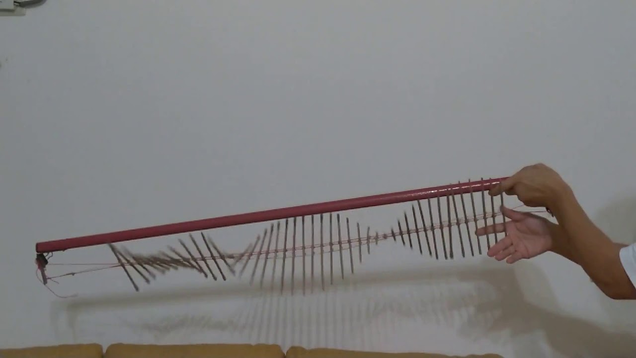 bamboo stick shive wave machine 20181006-2 - YouTube