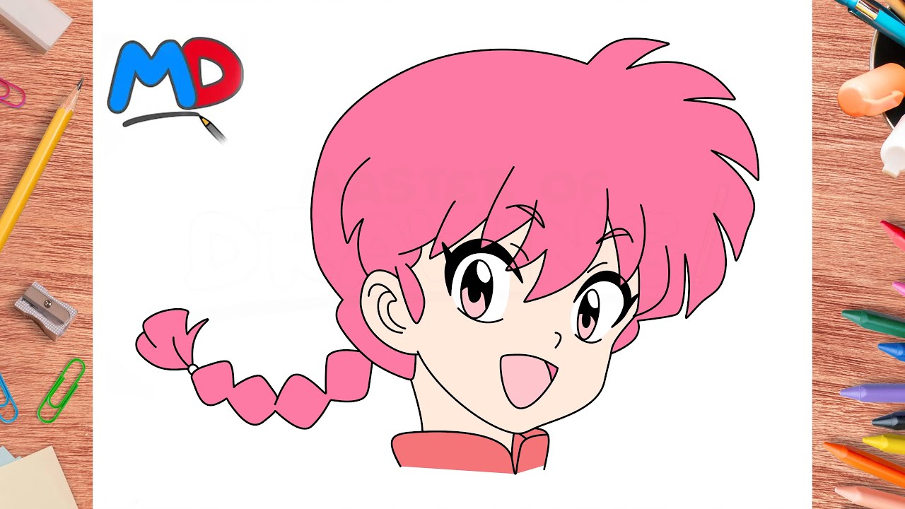 HOW TO DRAW RANMA SAOTOME (WOMAN FORM) FROM RANMA 1/2 | SIMPLE SKETCHER ...
