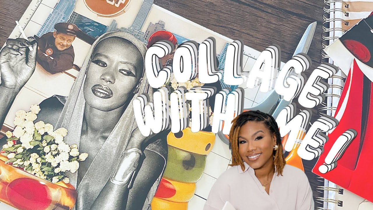 Collage with Me! +Vibe | Fashion Magazine Collage Art Making Process ...