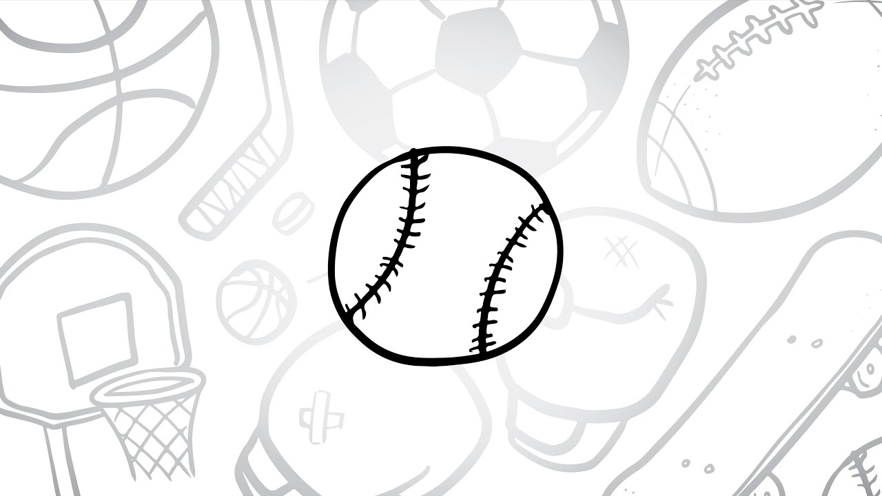 How to Draw a Simple Baseball | Step-by-Step Lesson - YouTube