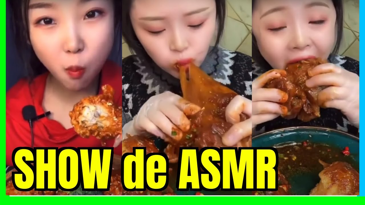 SHOW de ASMR 🍜 Coreano Comendo Comida Mukbang | Coreano Comendo ASMR ...