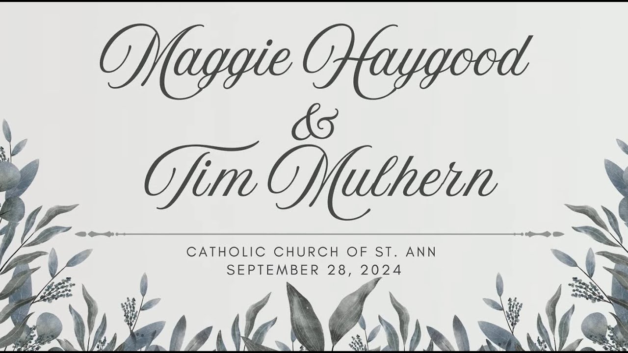 September 28, 2024 - Maggie Haygood and Tim Mulhern Wedding - YouTube