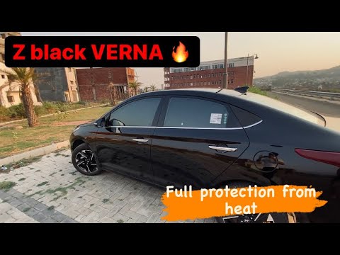 Z BLACK VERNA 2021 TOP MODEL || PROTECT YOUR CAR FROM HEAT BY THIS ...