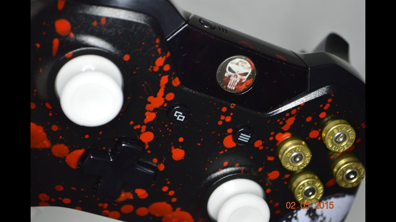 Custom Punisher Skull Xbox One Controller - YouTube