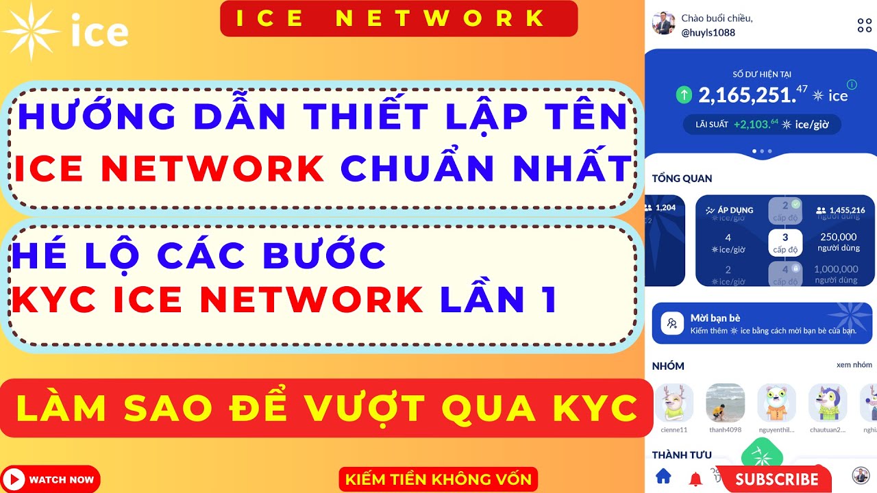 ICE Network Mới Nhất - Hướng Dẫn Thiết Lập Tên Và Các Bước KYC ICE ...